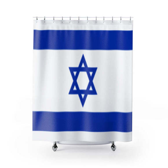 Express Your Love Gifts | Bath | Israel Flag Stylish Design 7 X 74 ...
